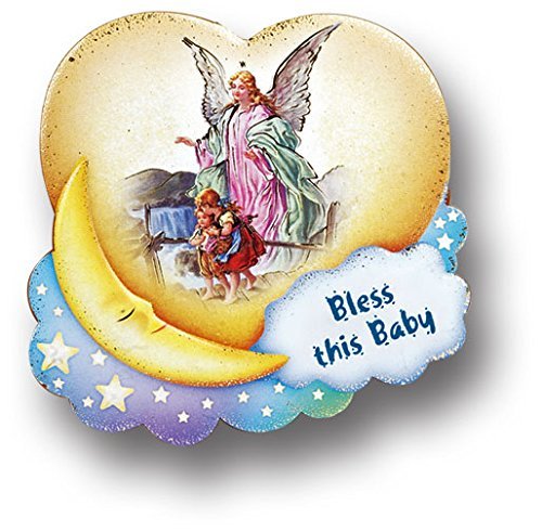 Amazon.com : Guardian Angel Crib Medal Baby Gift in Gift Box : Baby