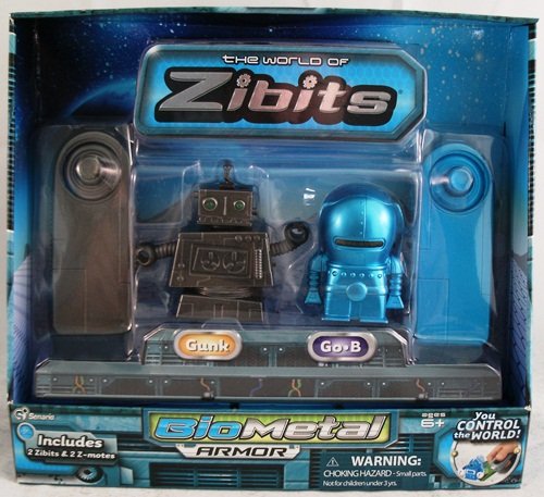 Buy Zibits Bio Metal Armor Mini R/C Robots 2-Pack with Gunk and Go-B ...