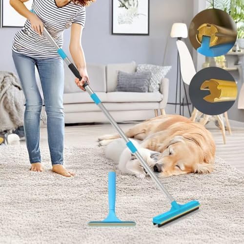 Amazon.com : YULOOSI Carpet Rake for Pet Hair Removal, Updated Reusable ...