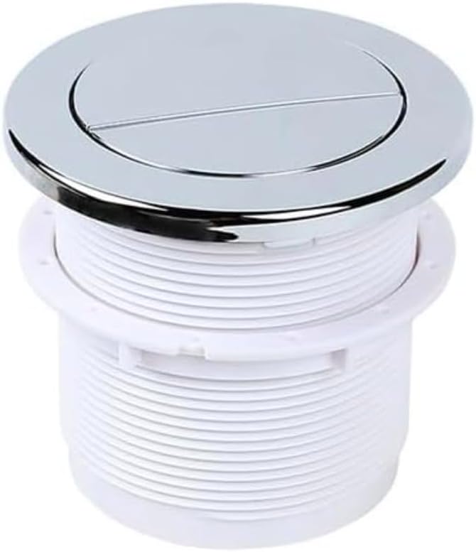 Housler® Chrome Pneumatic Toilet Cistern Tank Dual Push Button : Amazon ...