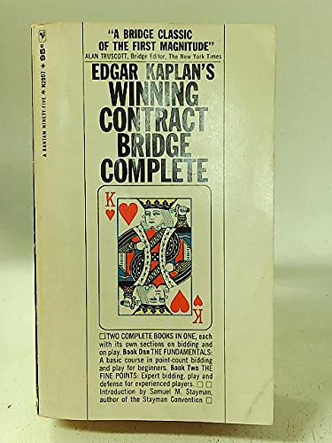 Winning Contract Bridge Complete: Kaplan, Edgar: Amazon.com: Books