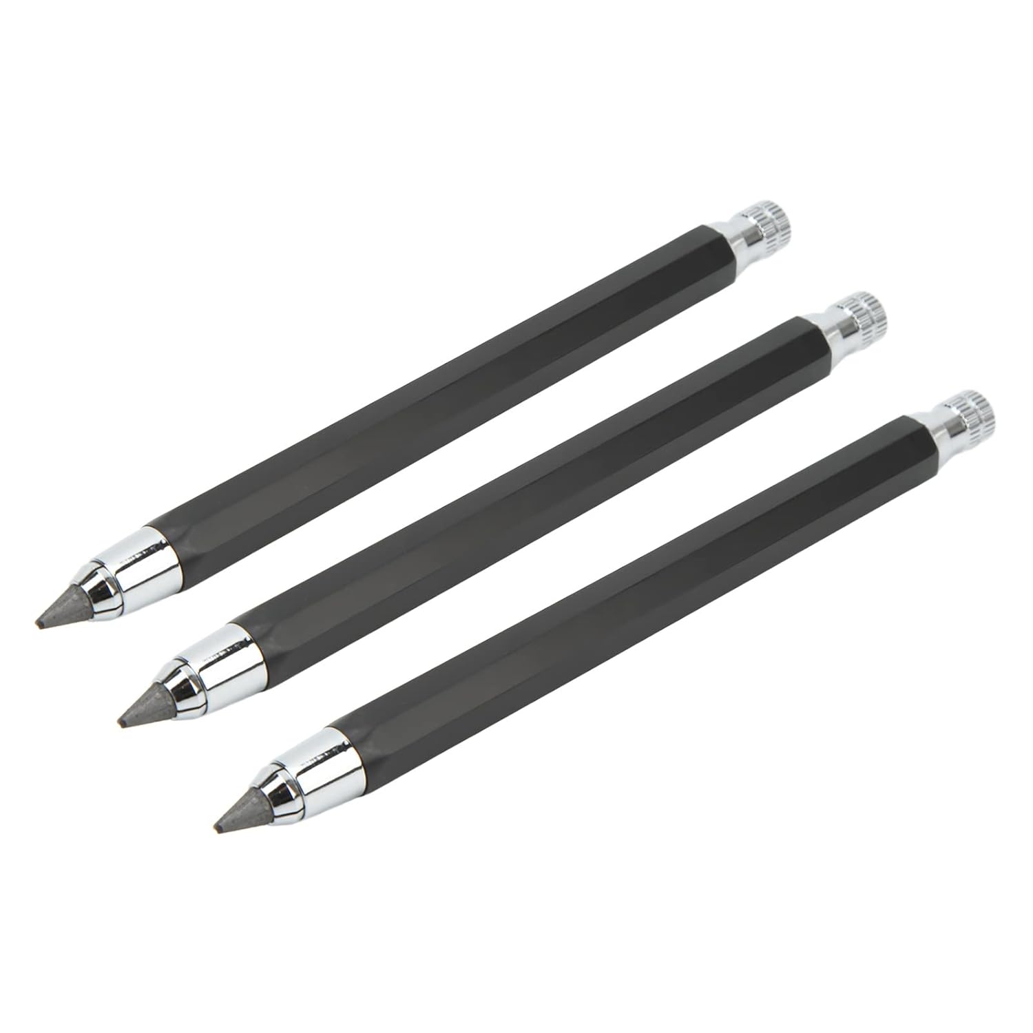 Mechanical Carpenter Pencil, Easy Drawing Iron Graphite 3Pcs Marker ...