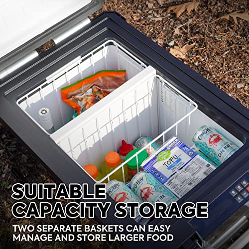 ICECO APL55 Dual Zone Portable Refrigerator, 58 Qt 12v Fridge Freezer ...