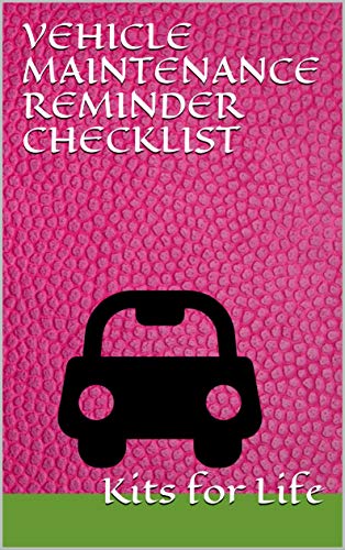 Vehicle Maintenance Reminder Checklist , Log Book Journal,Pink leather ...