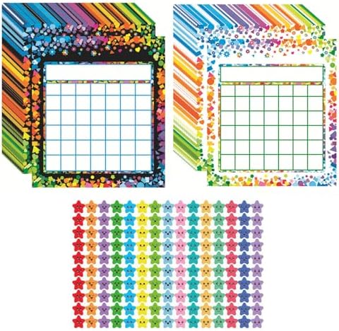 30pcs Reward Chart with 600 Pieces Star Stickers, Sticker Chart ...