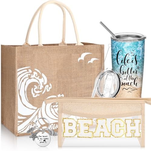 Amazon.com | Mikopei Beach Gifts for Women - Ocean Animals Glass Cup ...
