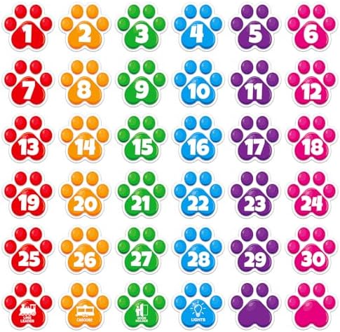 Amazon.com: WhatSign Line up Spots for Classroom Floor Number Stickers ...