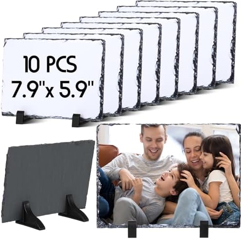 Amazon.com: 3 PCS Sublimation Slate Blanks, 11.8 x 7.9 Inch Sublimation ...