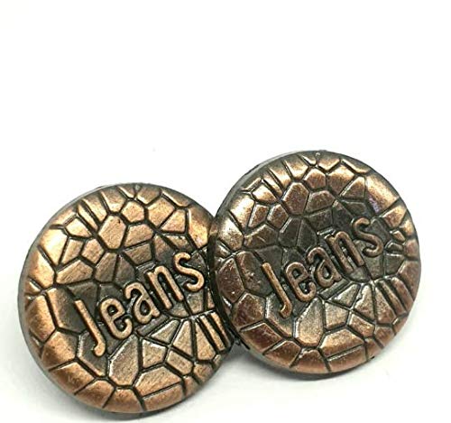 REENA Jeans Button (Copper, 20 mm) - Pack of 10 : Amazon.in: Home & Kitchen