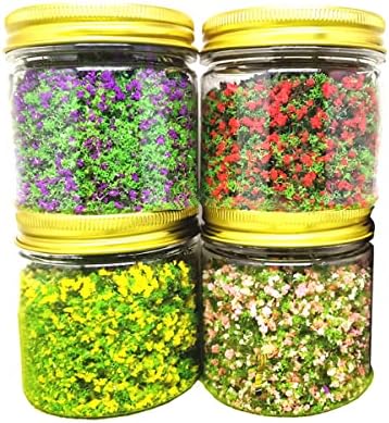 Amazon.com: Yalulu 6 Pack Mixed Model Grass Cashmere Powder Green Fake ...