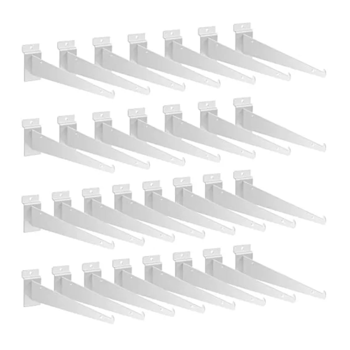 Amazon.com: 50 PK Slatwall,10" Shelf Bracket, White : Industrial ...