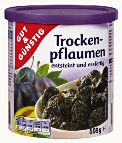 Gut & Günstig Trockenpflaumen 500g : Amazon.de: Sonstiges