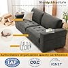 Amazon.com: Hanherry 89" Sofa for Living Room, Modern Comfy Couch with ...