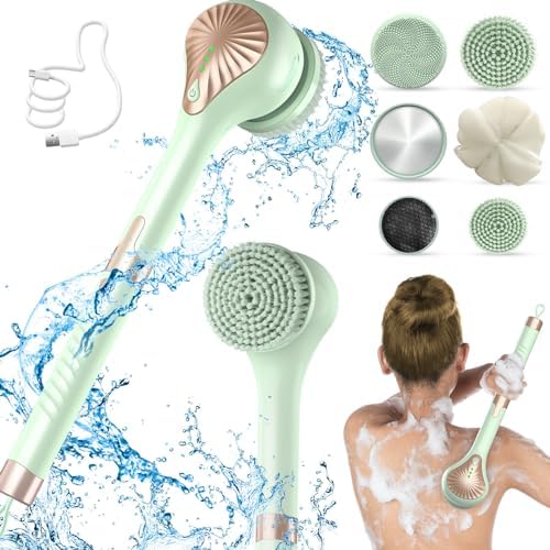 Electric Body Brush, Silicone Body Scrubber Bath Brush for Removing ...