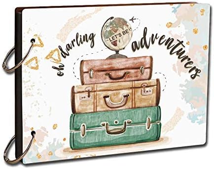 PAPER PLANE DESIGN Wood Paper Photo Album (12 x 8.5 inch, Multicolour ...