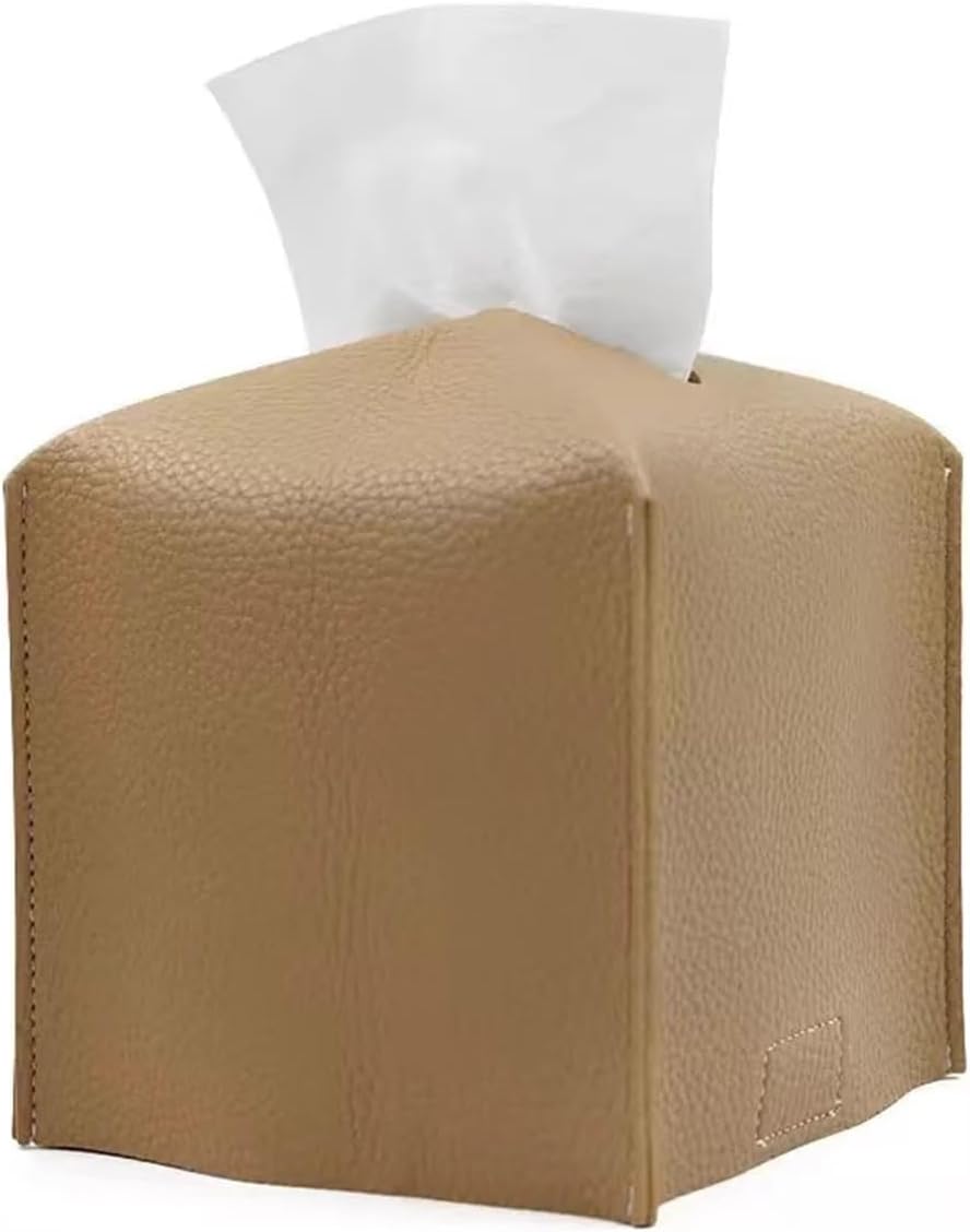 Amazon.com: Stylish Tissue Box Square Tissue Holder PU Leather Tissue ...