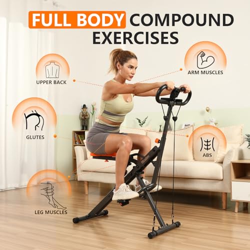 Snapklik.com : Niceday Hydraulic Squat Machine For Home, Compact Row ...