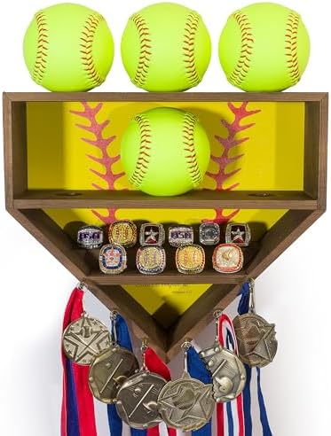 Amazon.com: Personalized Baseball Ring Display Custom Name Number ...