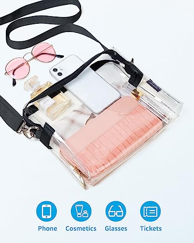 Snapklik.com : Clear Bag Stadium Approved - PVC Clear Purse See Through ...