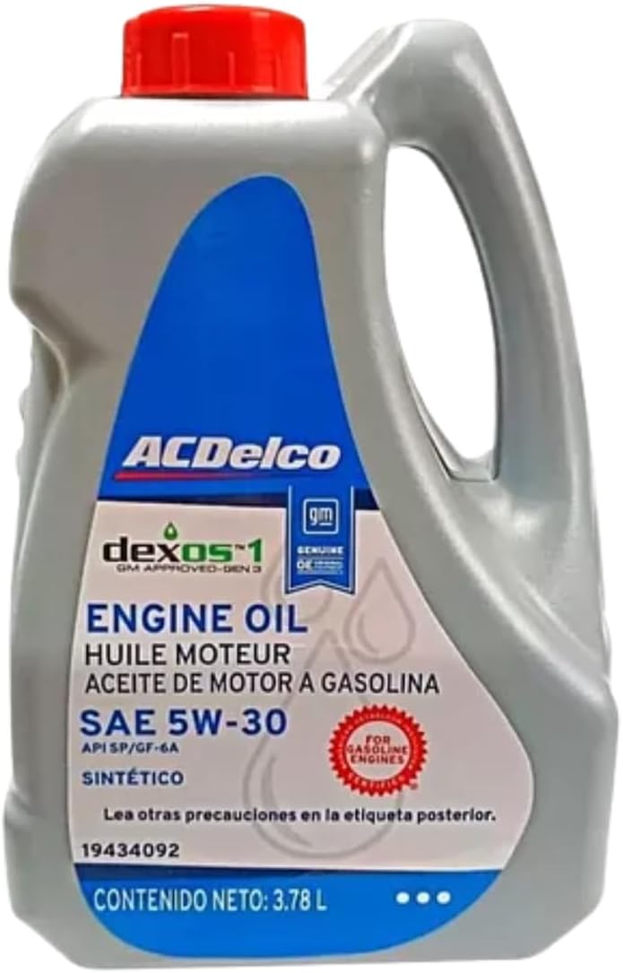 ACDelco - Aceite 5w30 Sintetico Dexos1 3.78l : Amazon.com.mx: Automotriz y Motocicletas