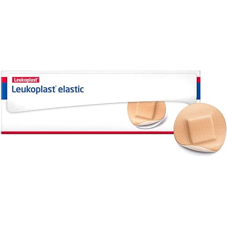 Amazon.com: Leukoplast Elastic Fabric Adhesive Latex Free Bandages ...