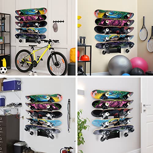 Snapklik.com : XCSOURCE Skateboard Rack Skateboard Storage Wall Mounted ...