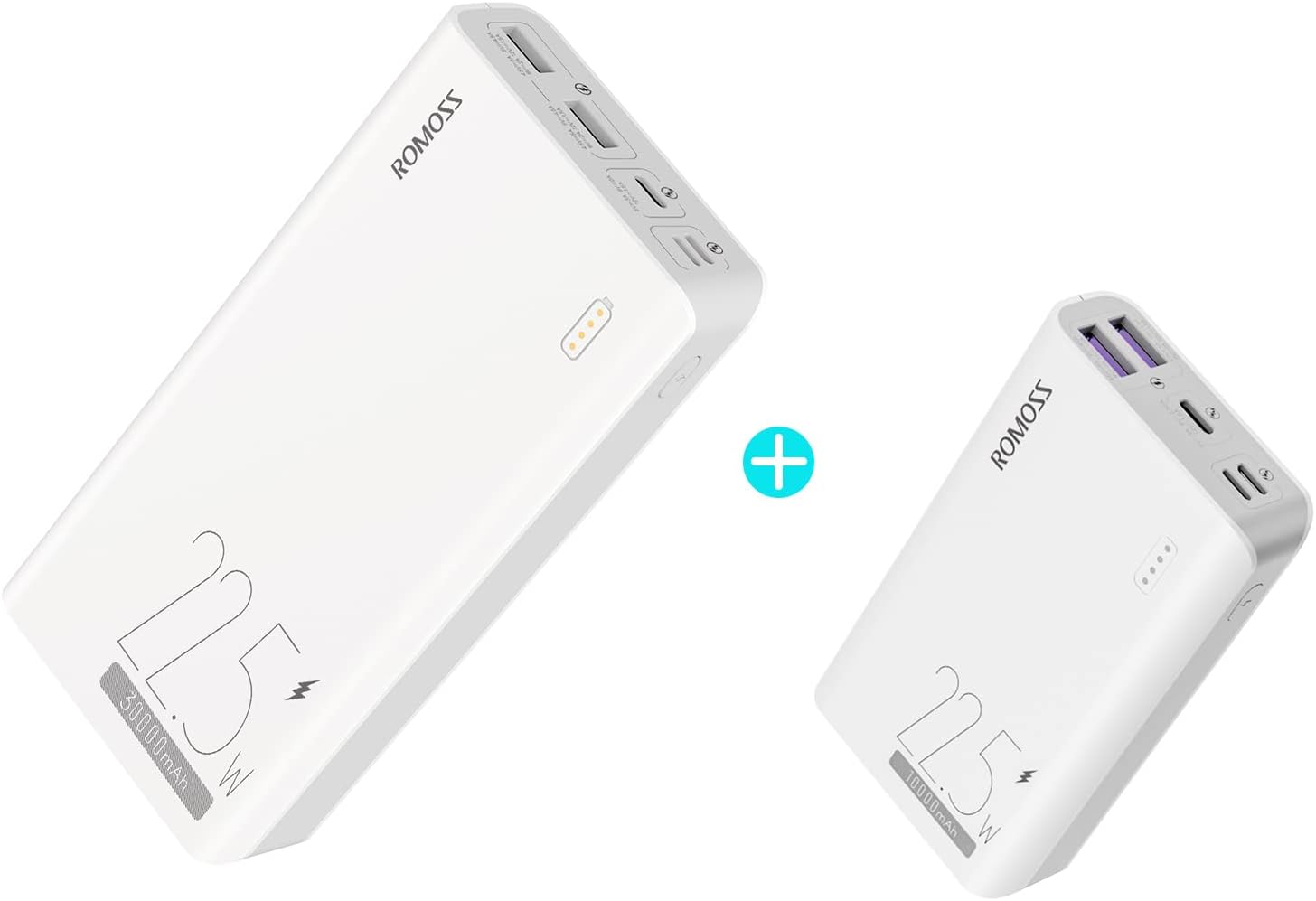 Amazon.com: ROMOSS 40000mAh Power Bank,30000mAh 22.5W PD Power Bank ...