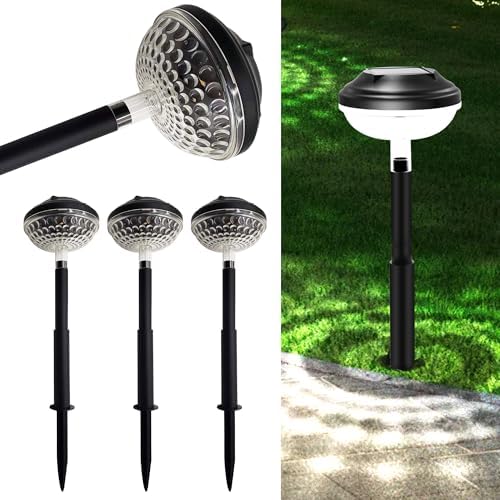 Dazzle Bright Solar Pathway Lights Outdoor, 12 Pack LED Warm White ...