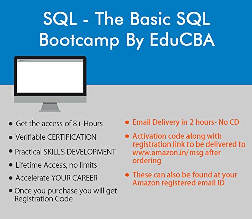 SQL - The Basic SQL Bootcamp by EDUCBA (Email Delivery in 2 hours - No ...