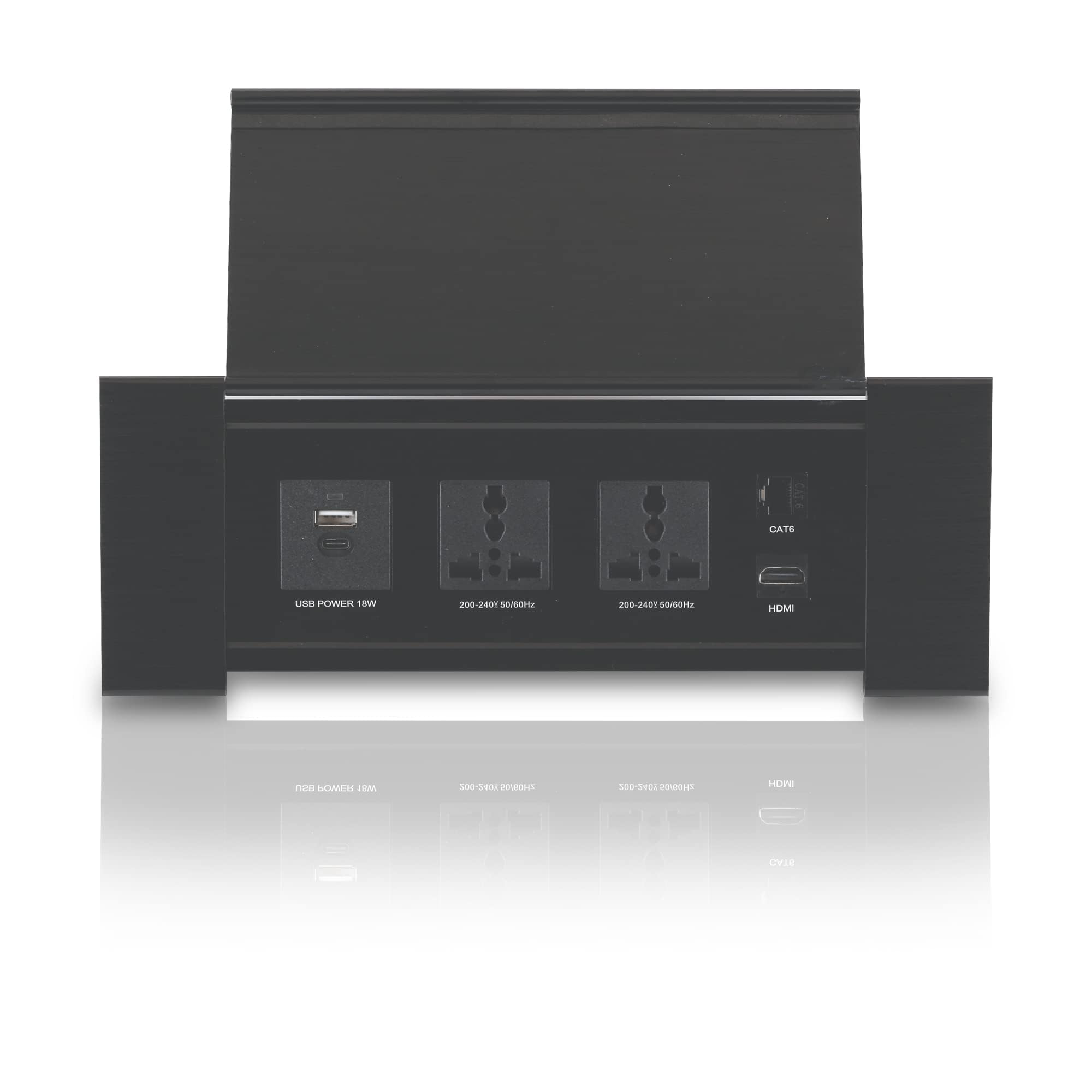 Mx Cable Cubby Flip Up Box Conference Table Hdmi Connectivity ...