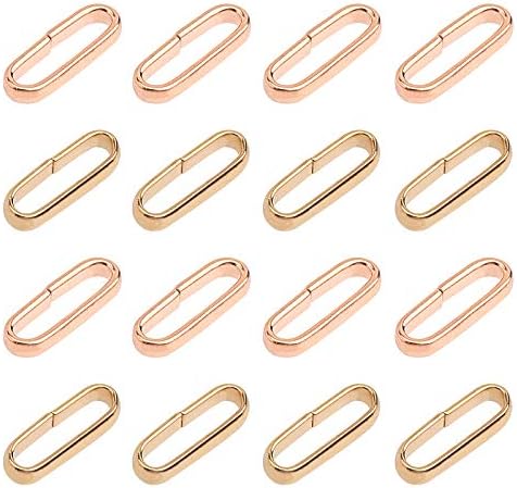 Amazon.com: UNICRAFTALE 60pcs 2 Colors Oval Linking Rings 304 Stainless ...