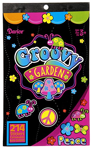 Darice Sticker Book - Groovy Garden - 214 stickers : Amazon.in: Office ...