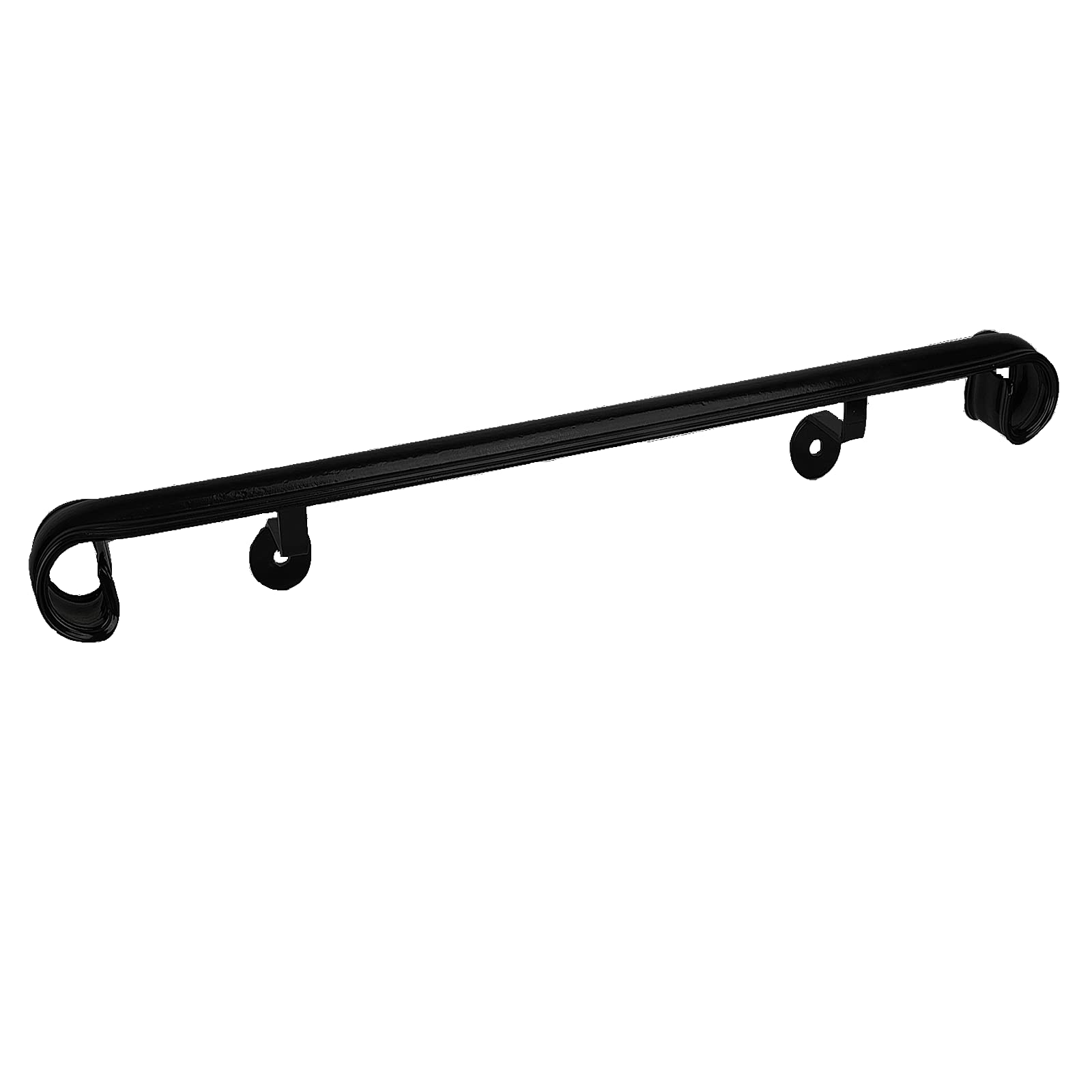 Metty Metal Wall Handrail,4 Ft Stair Handrail,Black Wrought Iron ...