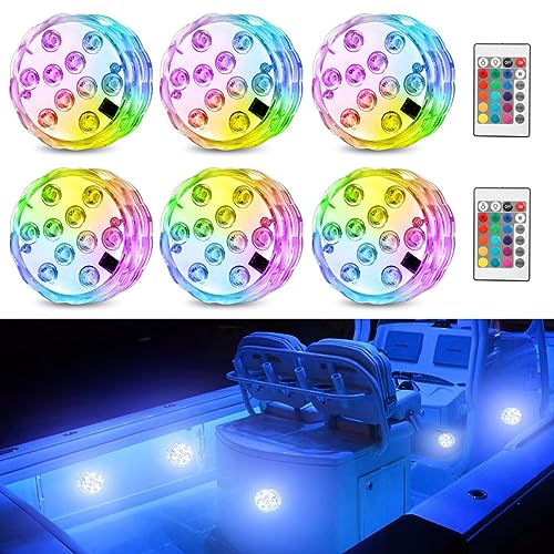 Snapklik.com : Wireless Battery Powered Boat Lights, IP68 Waterproof ...