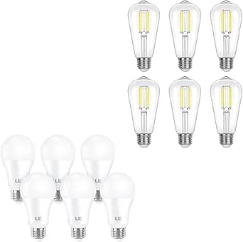 LE Lepro丨 Bundle - Daylight White 4000K LED Light Bulbs & 4000K Netural ...