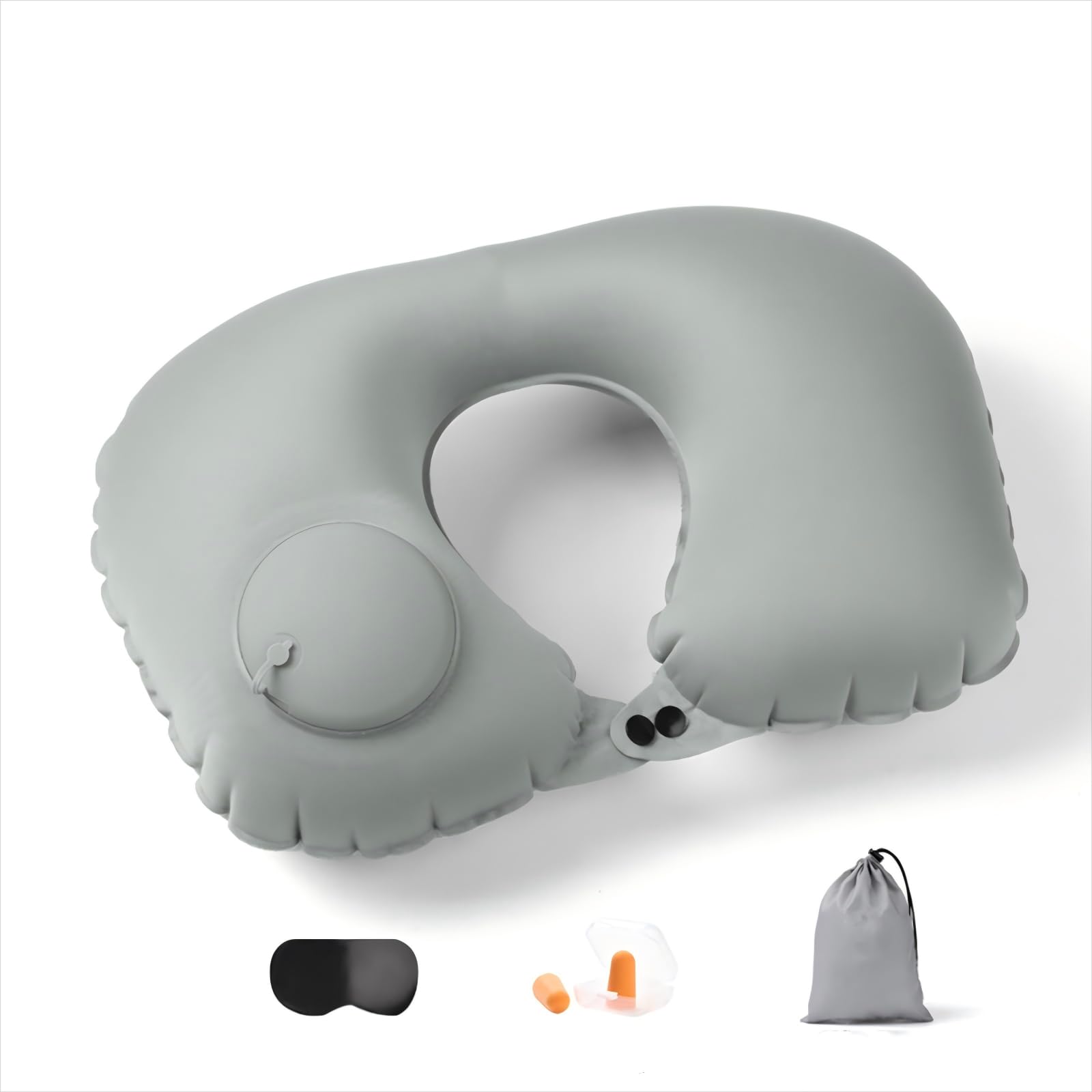 Amazon.com: WYCWYQDR Adjustable Inflatable Neck Pillow, Inflatable ...