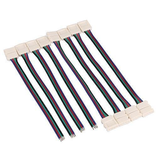 Amazon.com: 8 x Connector Cable Adapter For RGB LED SMD Strip Stripe ...