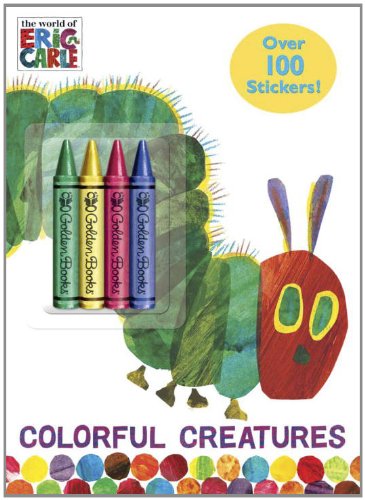 Colorful Creatures Color Plus Crayons and Sticker | Amazon.com.br