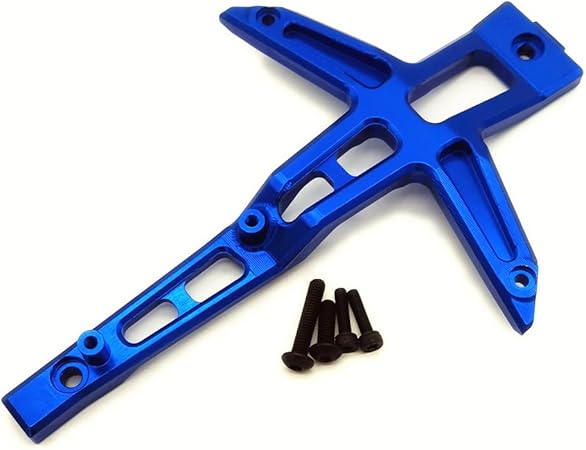 Amazon.com: Aluminum Front Upper Chassis Brace Blue for Traxxas 1/10 ...