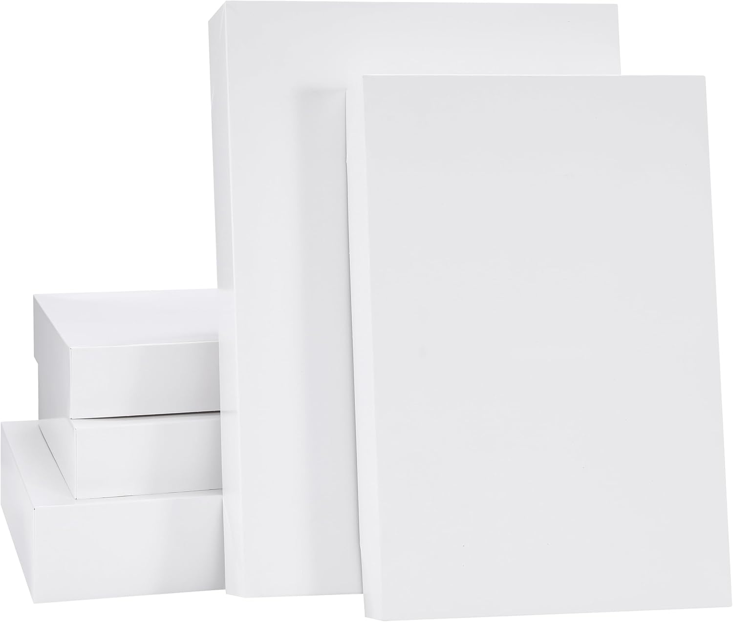 Amazon.com: SUNCOLOR 5 Pack White Gift Boxes with Lids, Assorted Sizes ...