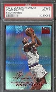 1998 Skybox Premium Star Rubies #234 Vince Carter Rookie RC 21/25 9 MINT - PSA/DNA Certified ...