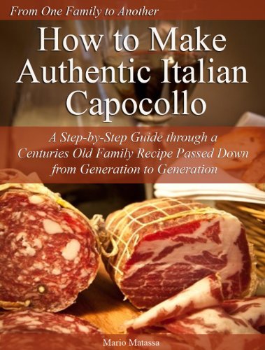 Amazon.com: How to Make Authentic Italian Capocollo (A Step–by–Step ...