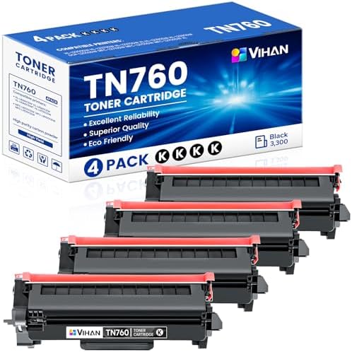 Amazon.com: TN760 High Yield Black Toner Cartridge Replacement for ...
