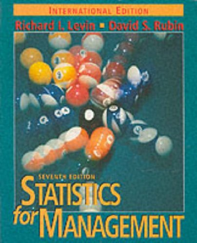 Buy Statistics for Management: International Edition Book Online at Low ...