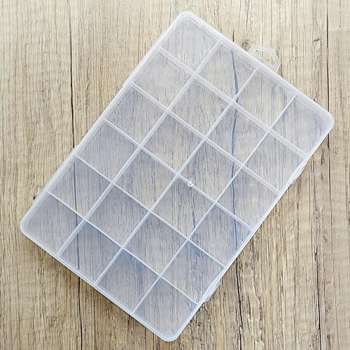 HAOBIN Storage Box with 24 Compartments Sorting Boxes PP Sorting Boxes ...
