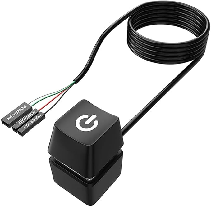 Amazon.com: YSSHUI Computer Power Button Extension Cable, Length 2M/6 ...