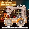 Amazon.com : Realistic Skeleton with Spooky Sounds Decoration, Scary ...