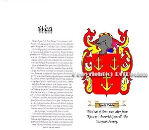 Amazon.com: Werl Coat of Arms/ Family Crest on Fine Paper and Family ...