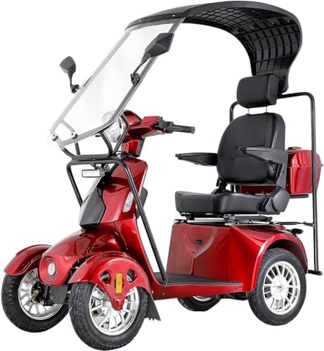 Amazon.com: All-Terrain 4-Wheel Electric Powered Mobility Scooter for ...
