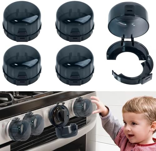 Amazon.com: Stove Knob Safety Covers Baby Proofing for Press Stove Knob ...